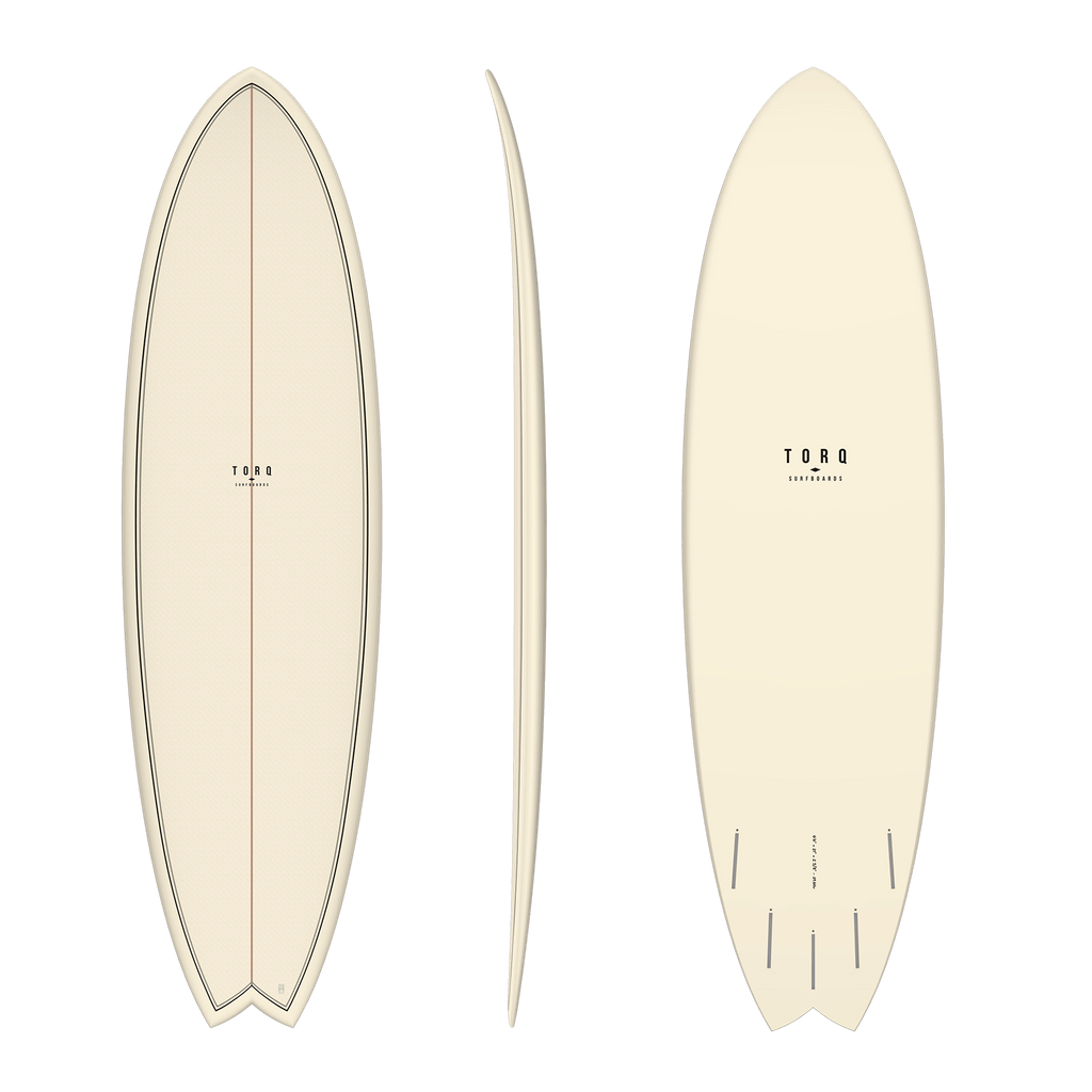 Torq TET Mod Fish 7'2" 2025 - Classic Cream – Snow and Surf