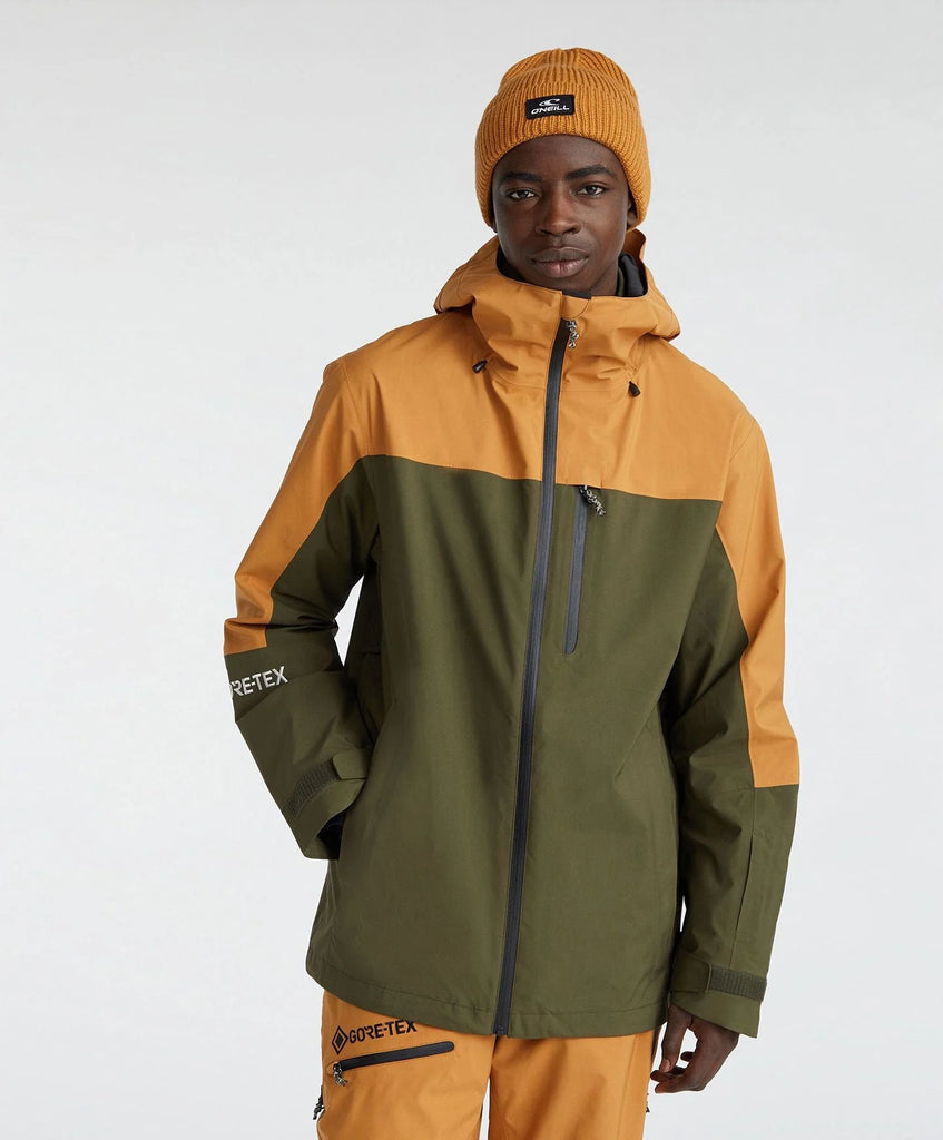 O'Neill GTX Psych Men's GORE-TEX Jacket 2024 - Rich Caramel Colour Blo ...