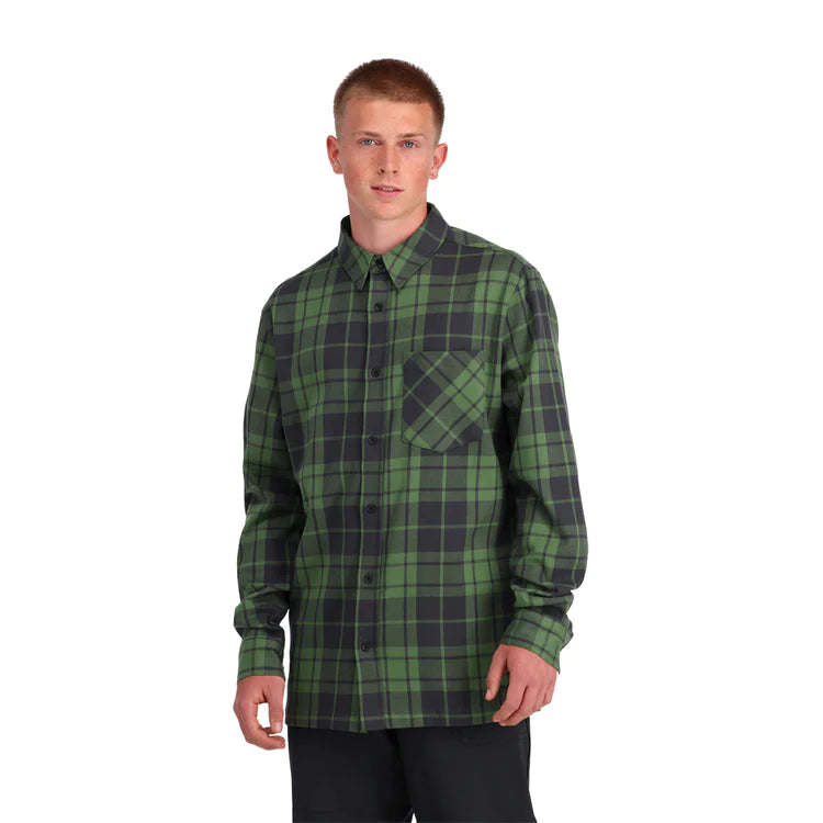 Spyder Elevation Tech Flannel Mens 2023 - Pine Plaid – Snow and Surf