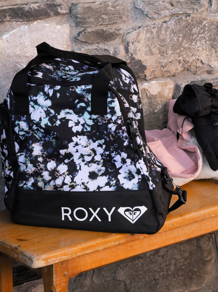 ROXY Northa 31L Snowboard/Ski Boot Bag 2023 - True Black Black Flowers ...